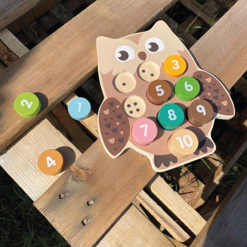 What a 'Hoot' the woodland owl number puzzle – Jumini Toys